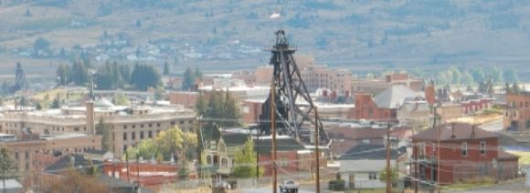 Head frames in Butte, Montana